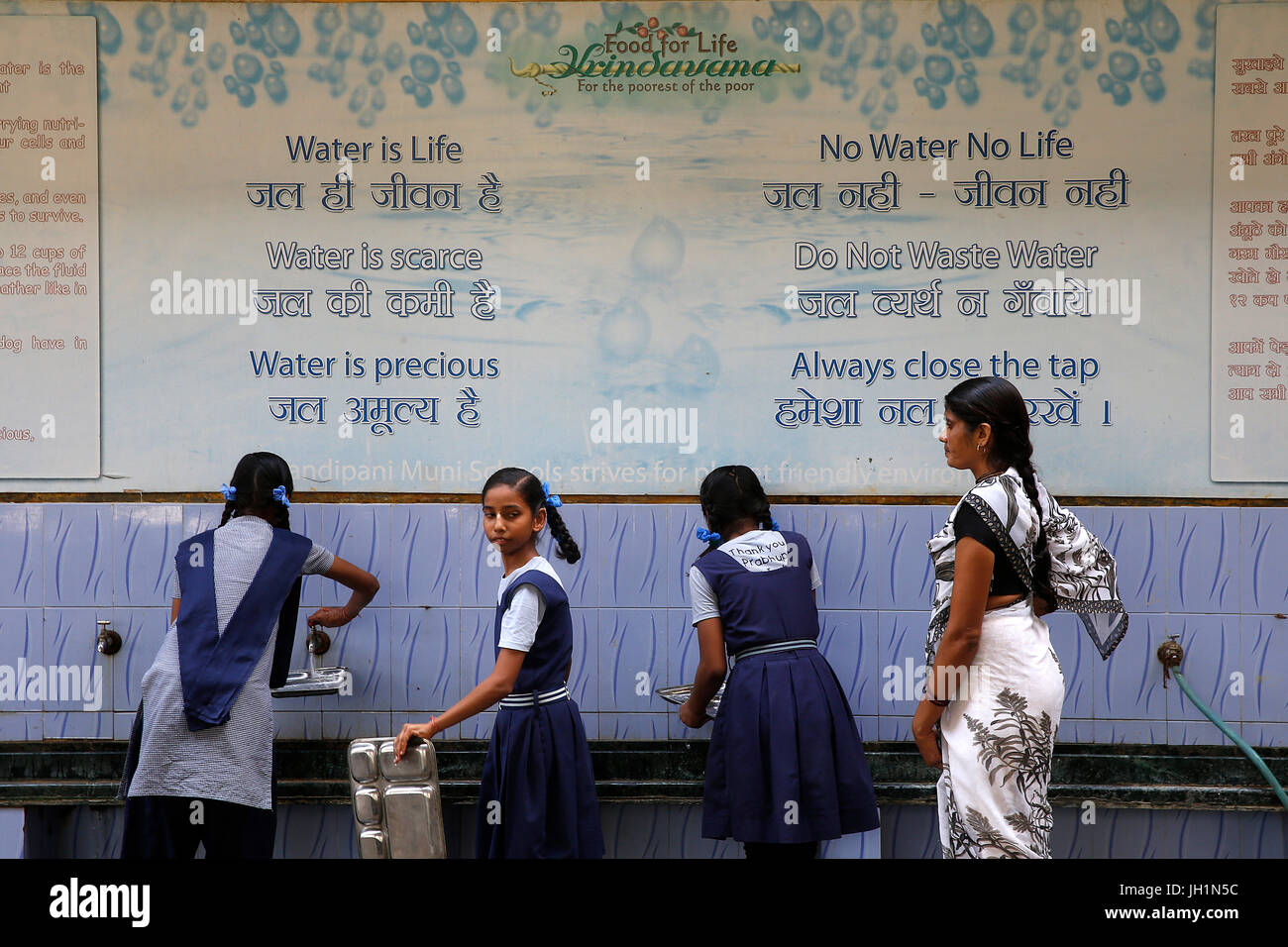 Sandipani Muni School for needy girls run by Food for Life Vrindavan ...