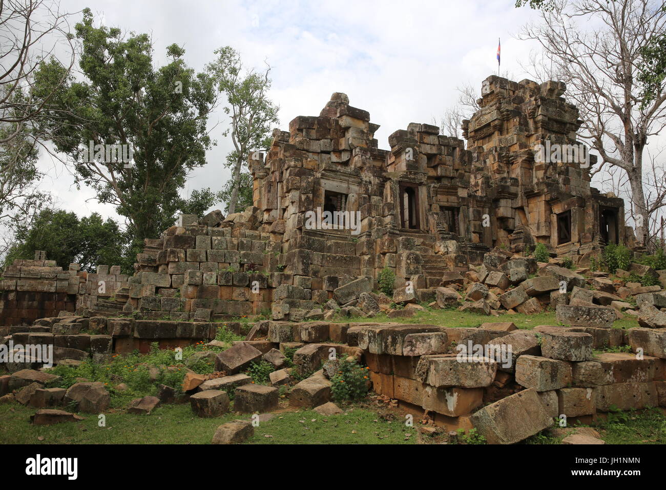 Wat Ek Phnom Khmer temple. Cambodia Stock Photo - Alamy