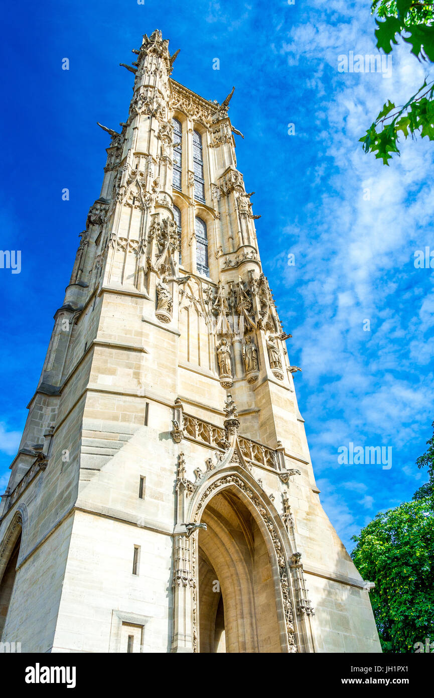 Saint-Jacques Tower in Paris, France Stock Photo - Alamy