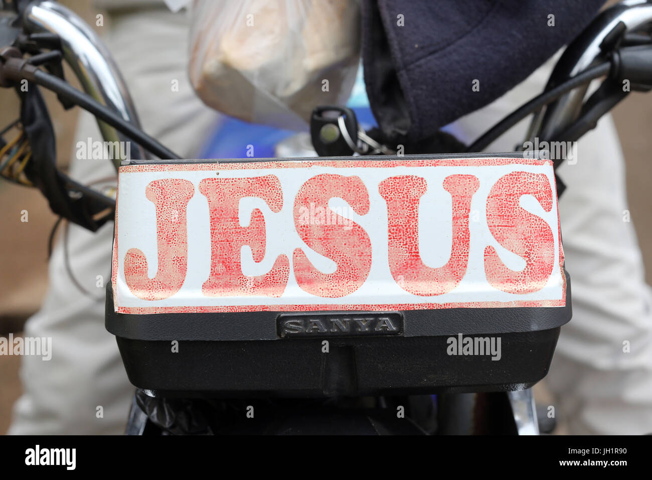Jesus on a motorcycle hi-res stock photography and images - Alamy