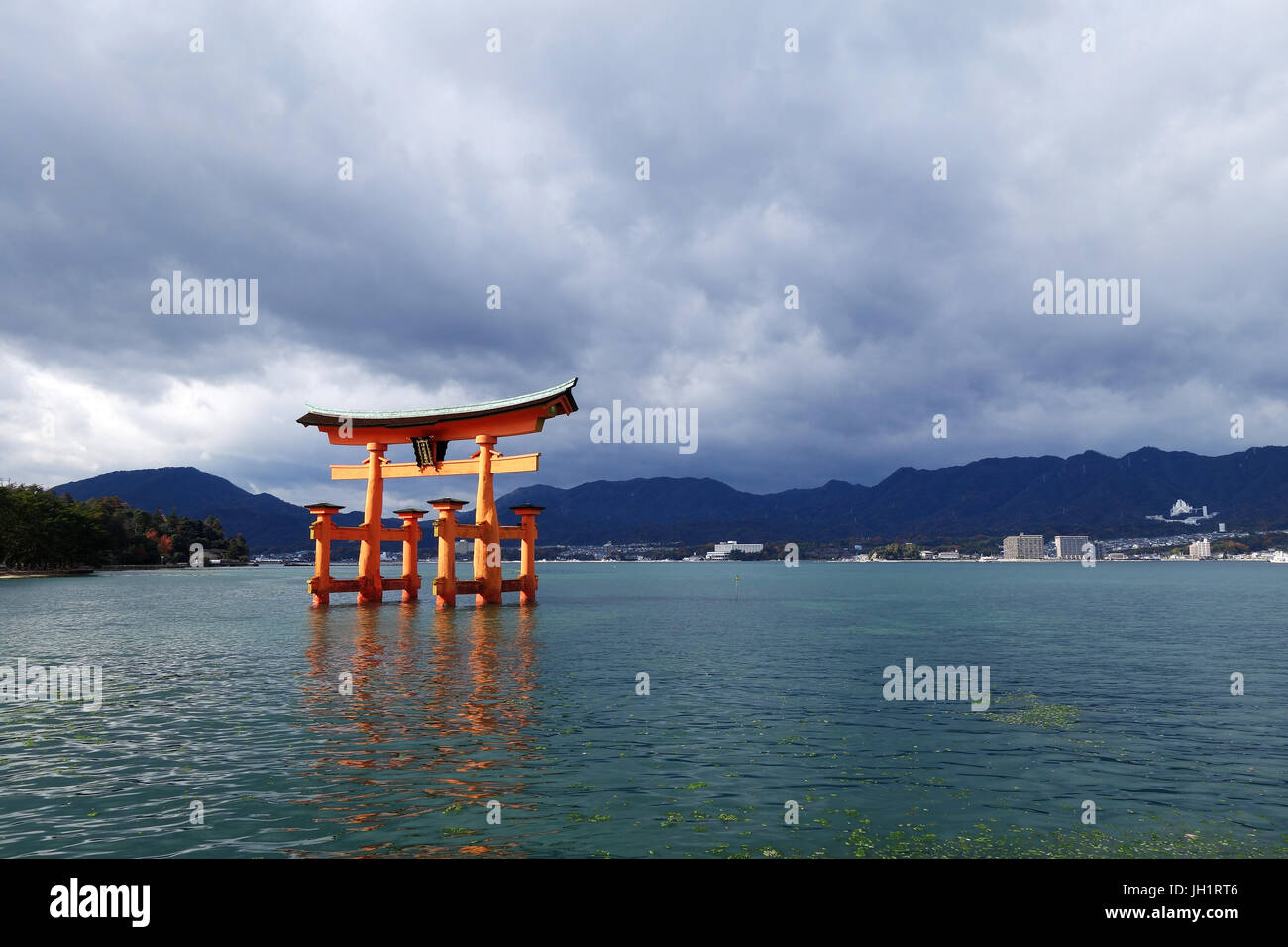 The Floating Torii gate in Miyajima, Japan Stock Photo - Alamy