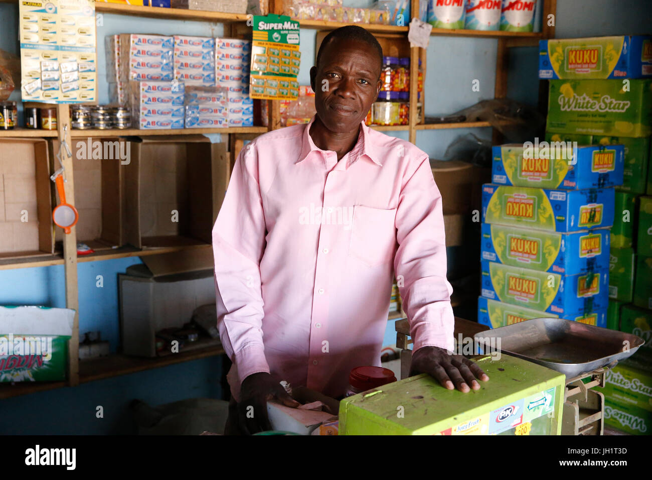 Uganda Microfinance Foundation client Genesis Pacutho, who received 4 ...