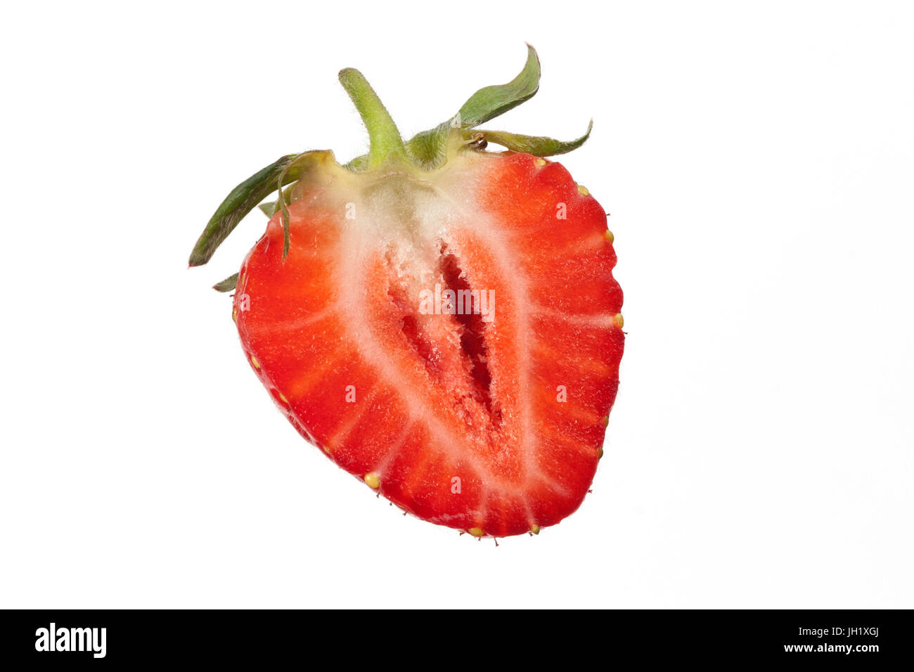 Strawberry cross section Cut Out Stock Images & Pictures - Alamy