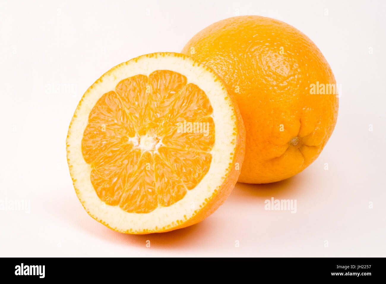 Part of ripe juicy orange. Studio shoot Stock Photo - Alamy