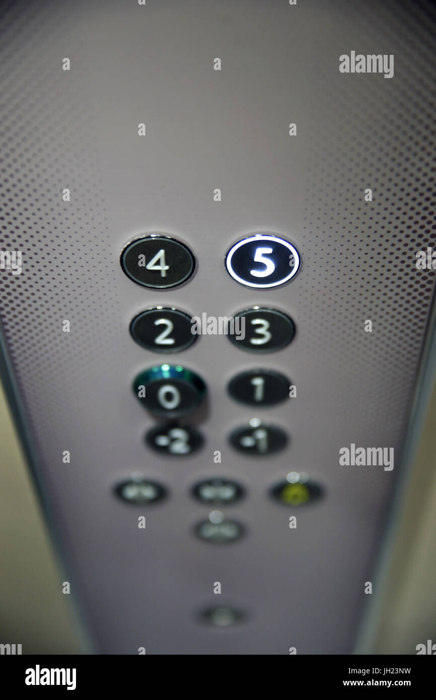 Floor buttons on elevator panel. France Stock Photo - Alamy Floor buttons on elevator panel. France Stock Photo - Alamy