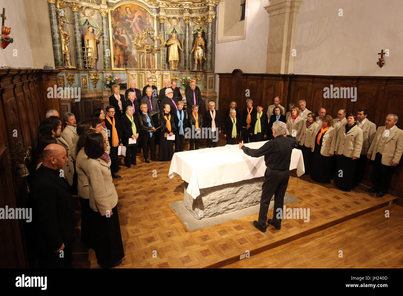 Restoration of Saint Gervais baroque church. Inauguration ceremony ...