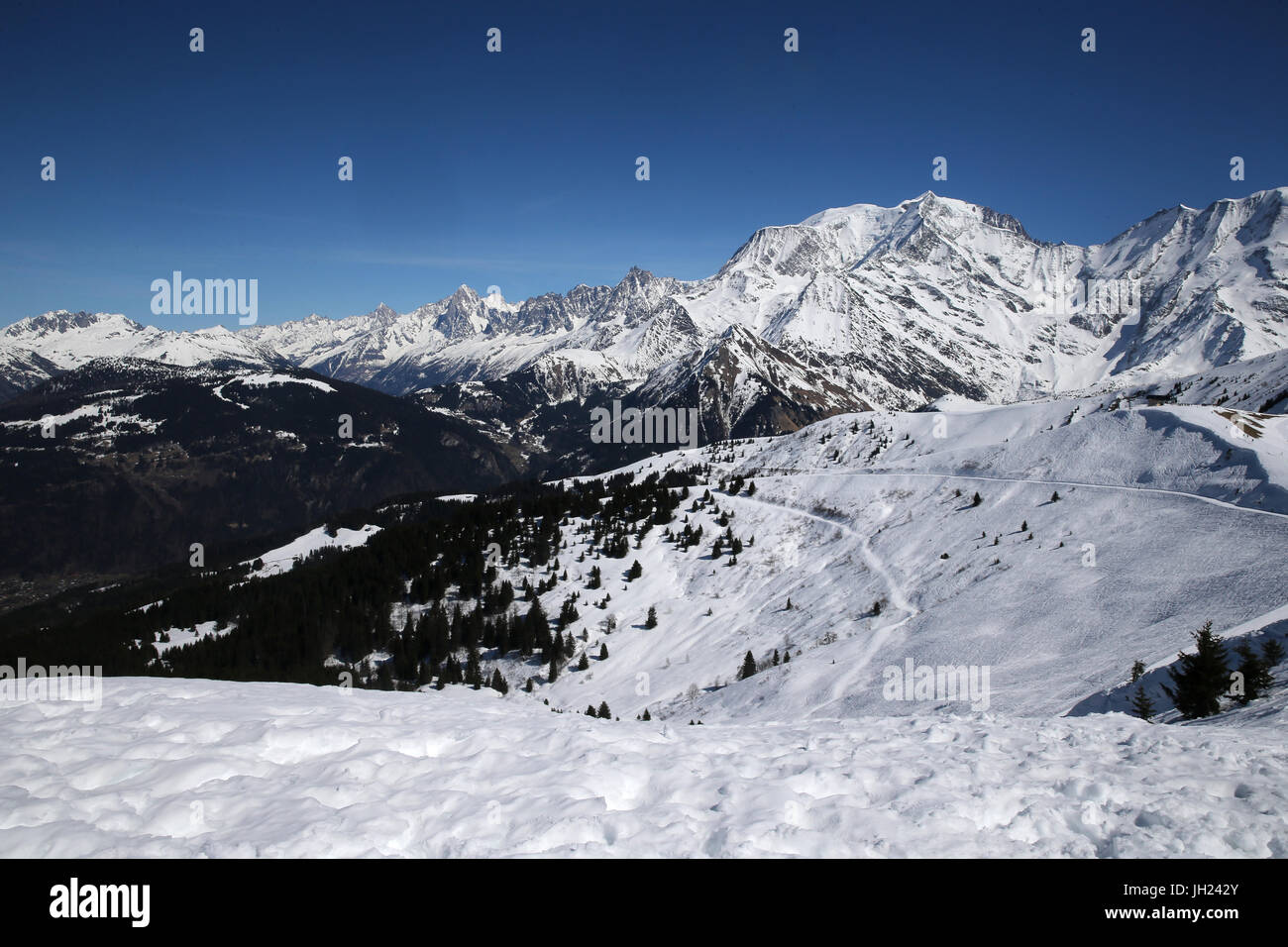 French Alps. Mont-Blanc massif. France Stock Photo - Alamy