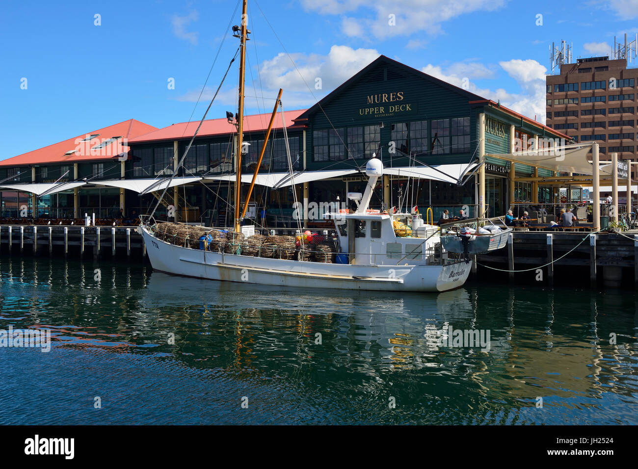 Fishing boats in Hobart harbour in Tasmania, Australia Stock Photo - Alamy