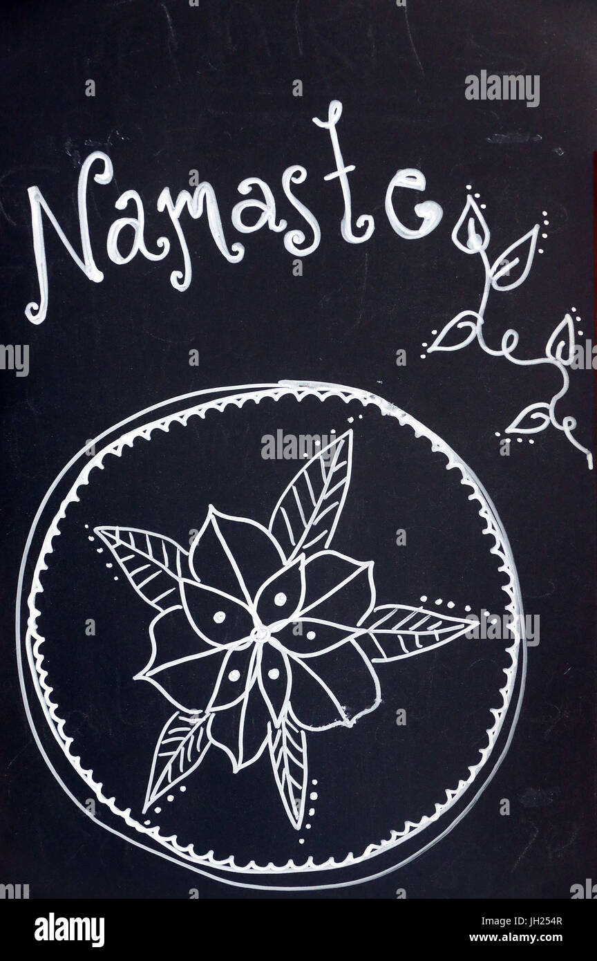Namaste : respectful form of greeting in Hindu custom. France Stock ...