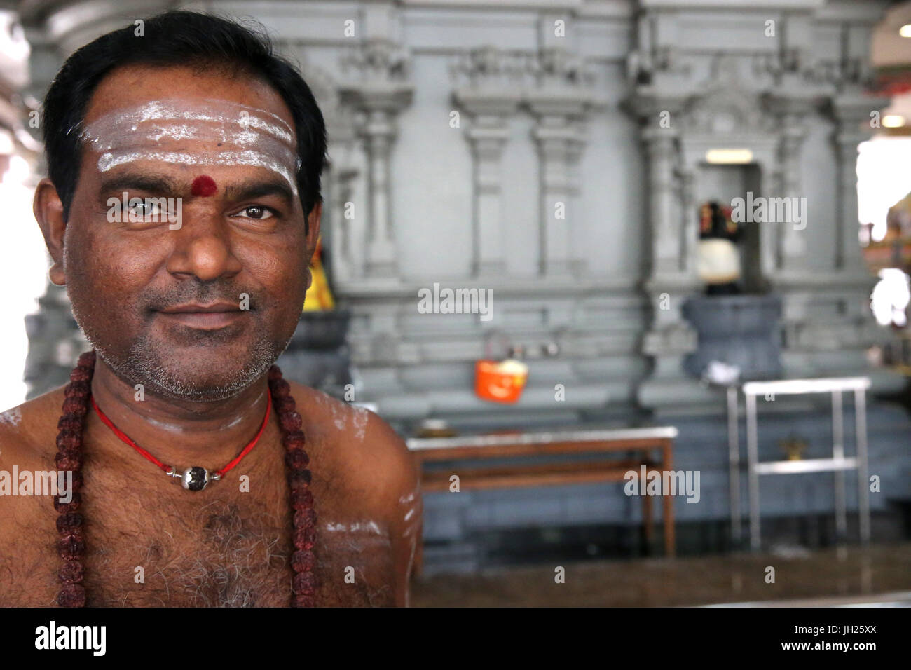 Sri Thendayuthapani Hindu Temple (Chettiars' Temple). Hindu Brahmin ...