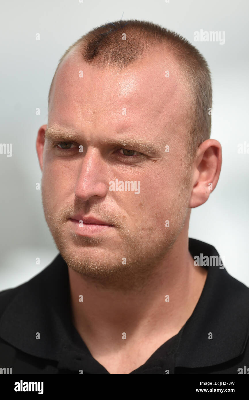 Nottinghamshire's Luke Fletcher during the press conference at Trent ...