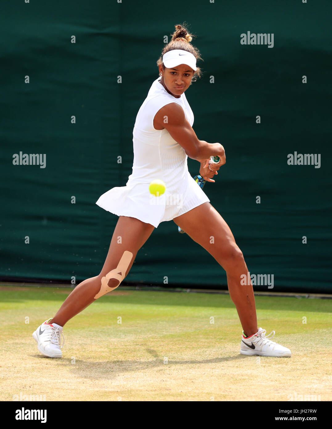 Whitney Osuigwe during the girls singles on day Nine of the Wimbledon ...