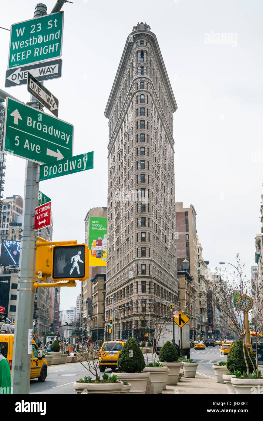 Flatiron Building, Madison Square, New York City, United States of ...