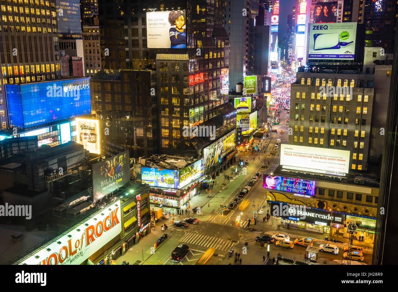 Times Square by night, New York City, United States of America, North ...