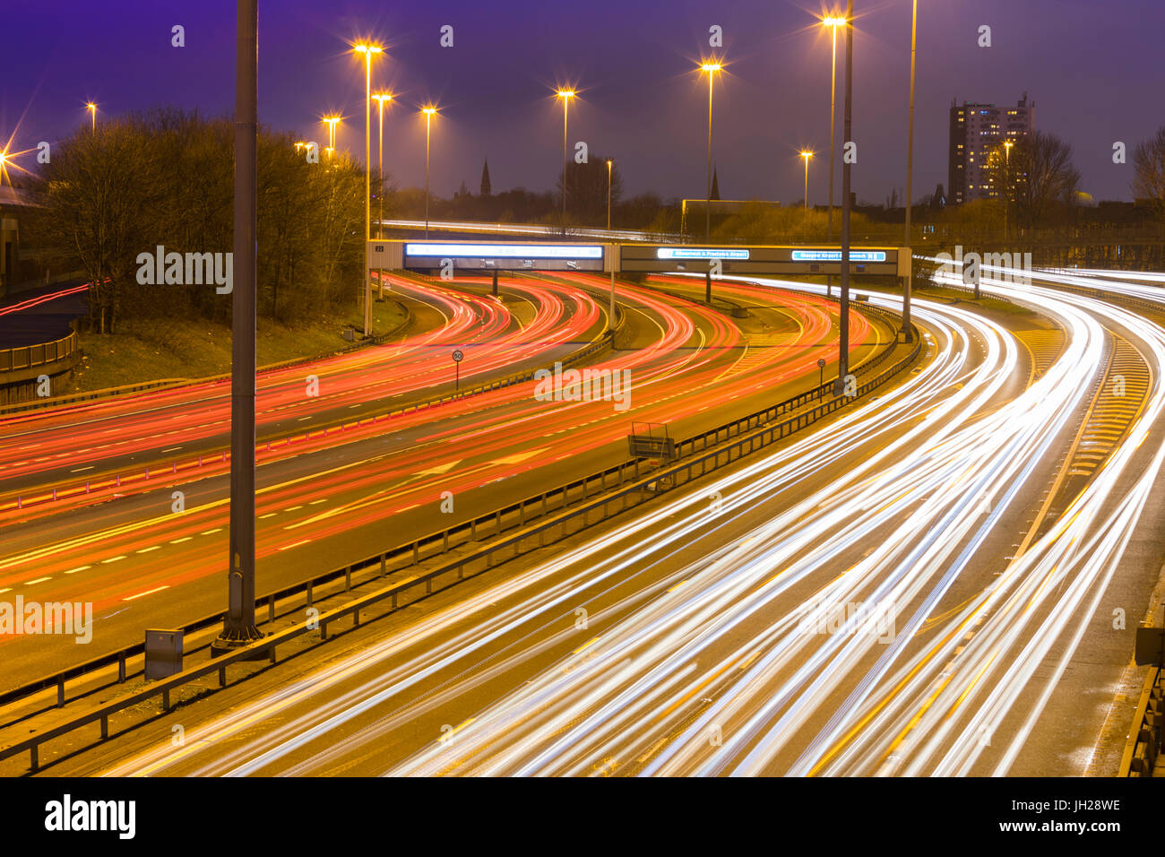 Motorway lights uk hi-res stock photography and images - Alamy