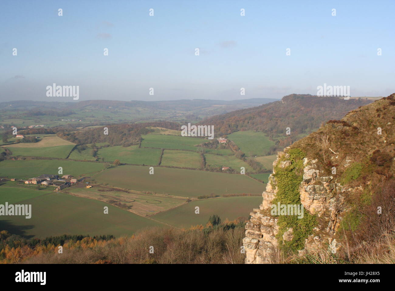 Views from the top of Sutton Bank Stock Photo - Alamy