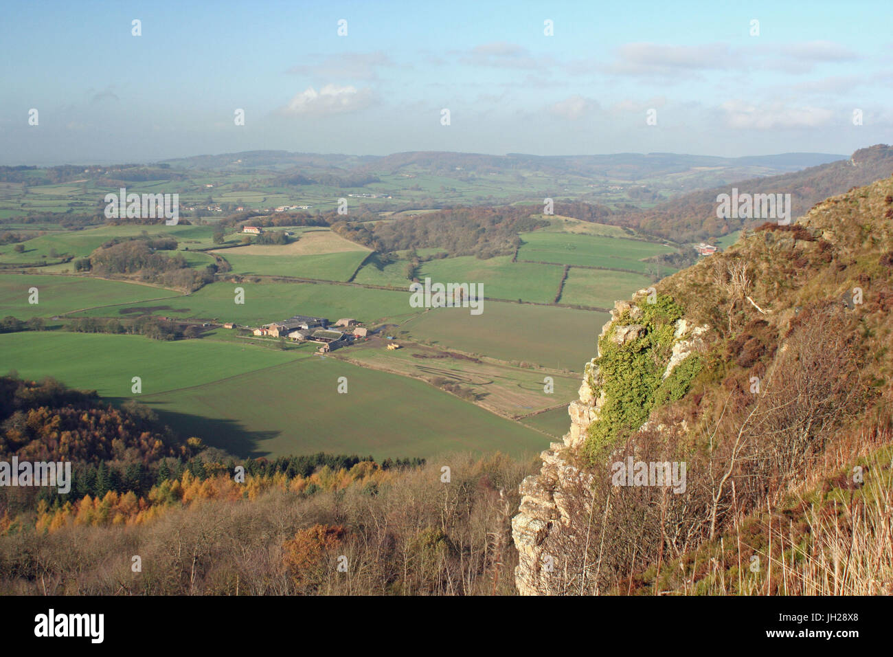 Views from the top of Sutton Bank Stock Photo - Alamy