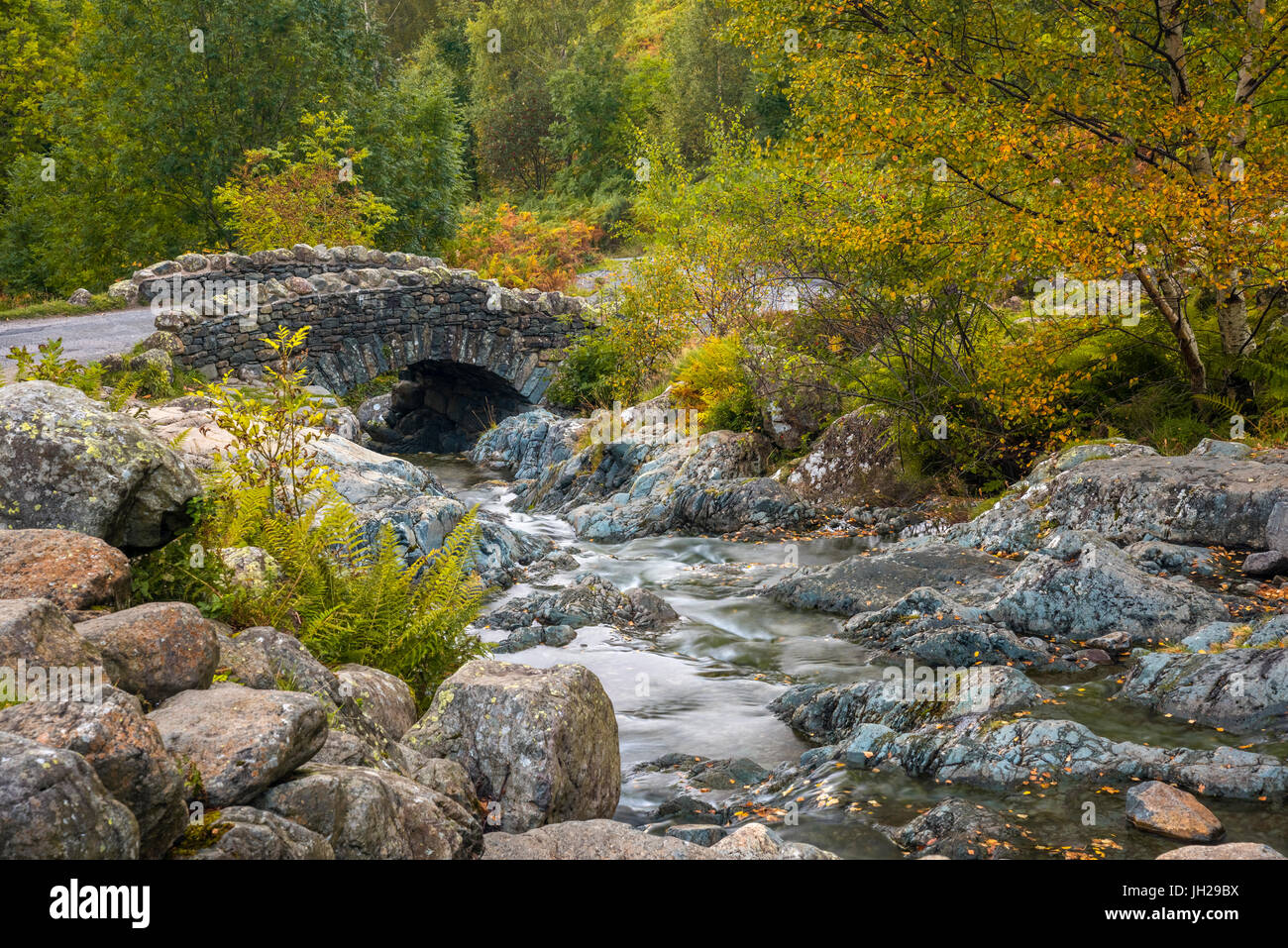 Ashness Bridge, Lake District National Park, Cumbria, England, United ...