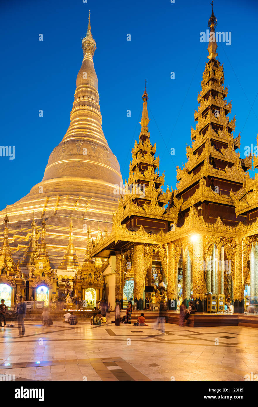 Shwedagon Pagoda, Yangon (Rangoon), Myanmar (Burma), Asia Stock Photo ...