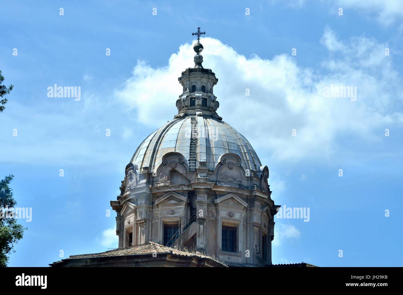 Beautiful dome structure of a church, Rome, Italy Stock Photo - Alamy