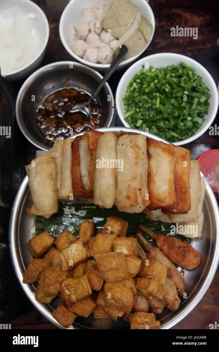 Vietnamese restaurant. Spring rolls. Ho Chi Minh City. Vietnam Stock ...