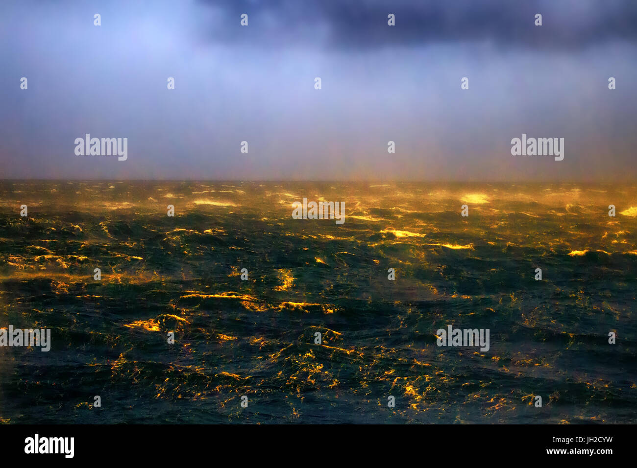 Kara sea (basin of Arctic ocean) in high Arctic (Novaya Zemlya ...