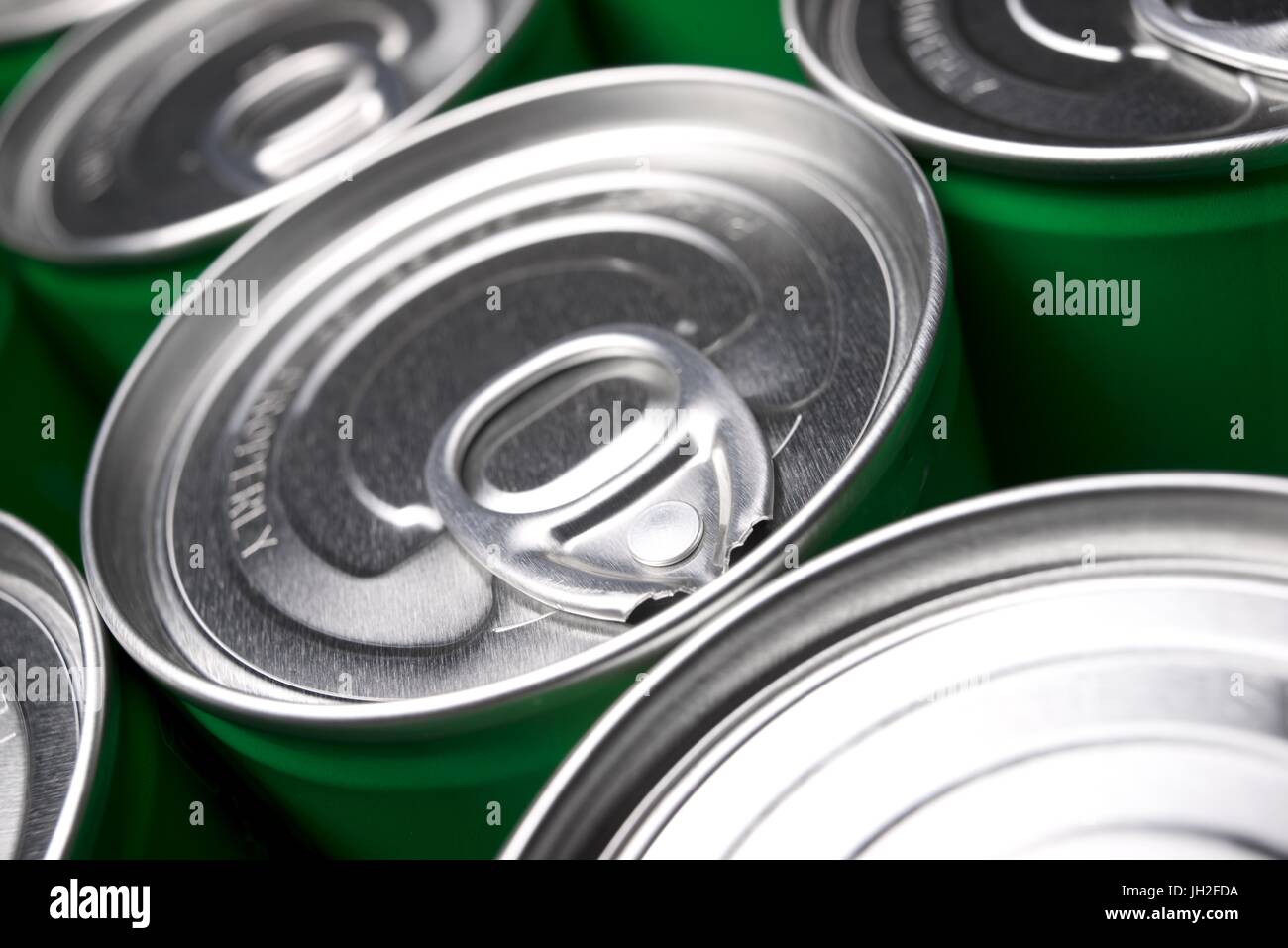 Closeup of a group of aluminium cans Stock Photo - Alamy