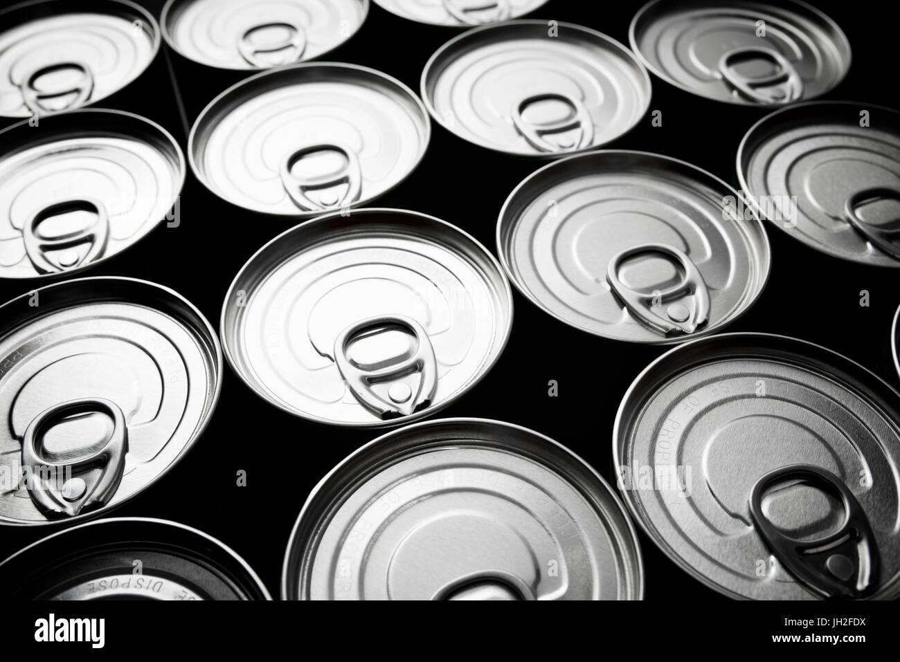 Closeup of a group of aluminium cans Stock Photo - Alamy