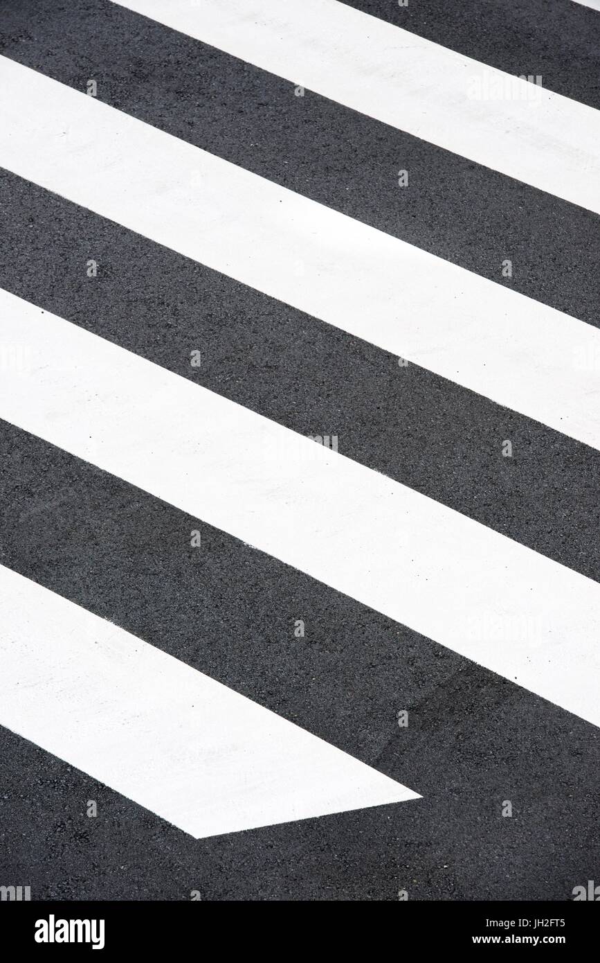 Zebra crossing without anyone crossing it Stock Photo - Alamy