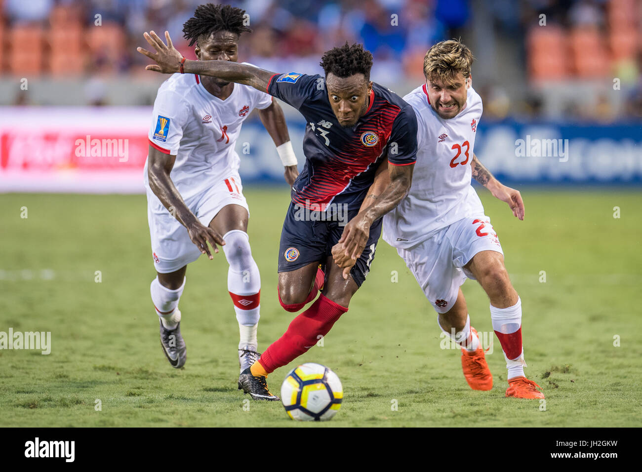 Houston, Texas, USA. 11th July, 2017. Costa Rica midfielder Rodney ...