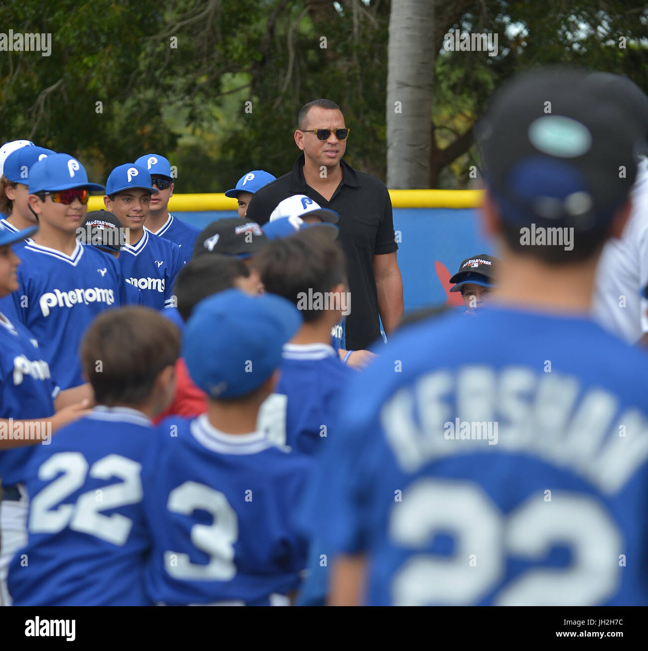 Miami, FL, USA. 11th July, 2017. Alex Rodriguez (A-Rod) attends the All ...