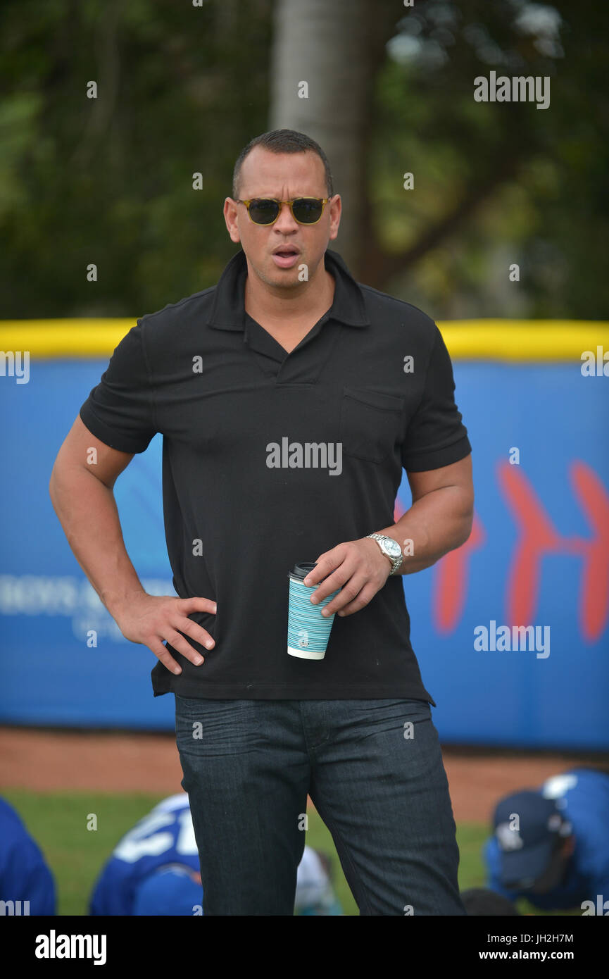 Miami, FL, USA. 11th July, 2017. Alex Rodriguez (A-Rod) attends the All ...