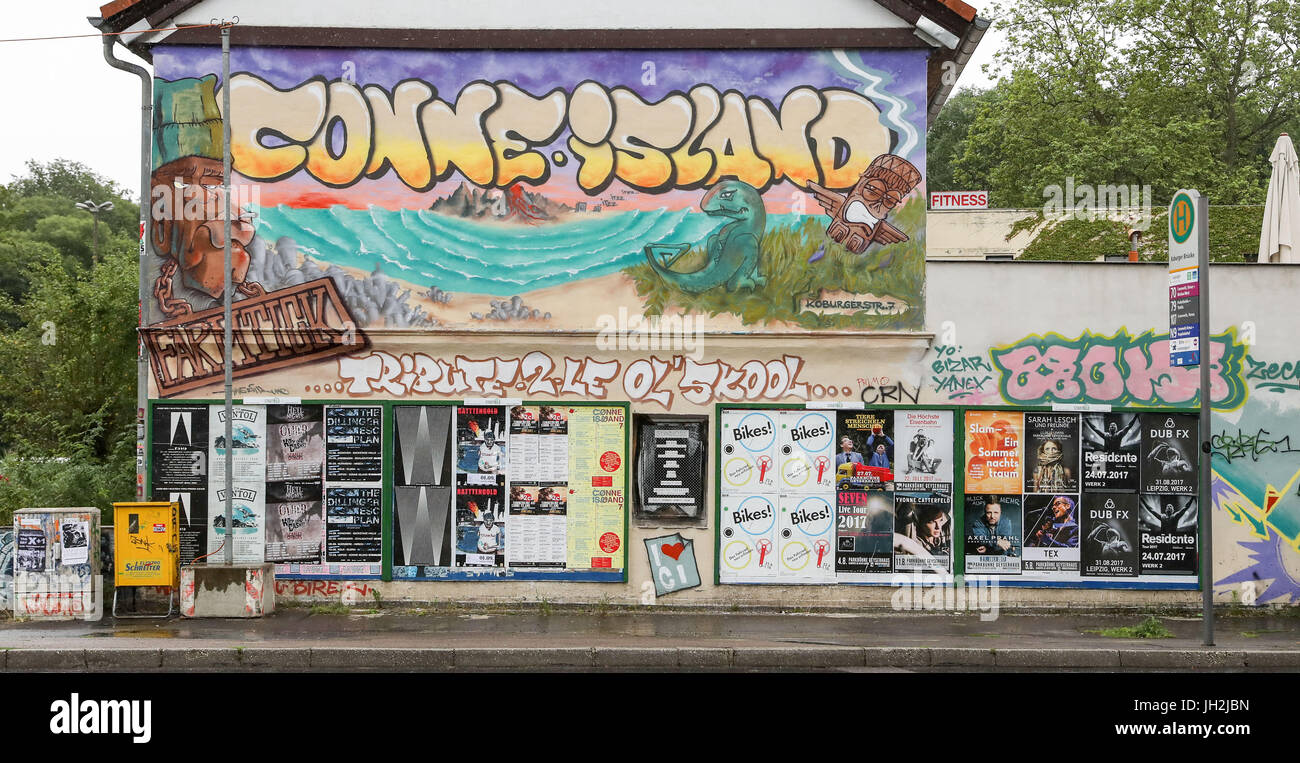 The left wing alternative culture centre 'Conne Island' is pictured in ...