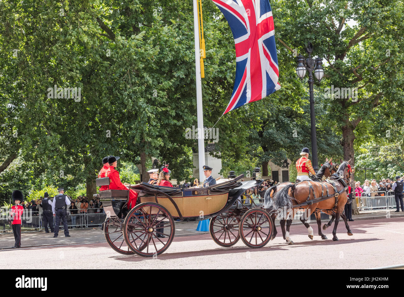 London, UK. 12th July, 2017. Open Carriage during Spanish Royal Family ...