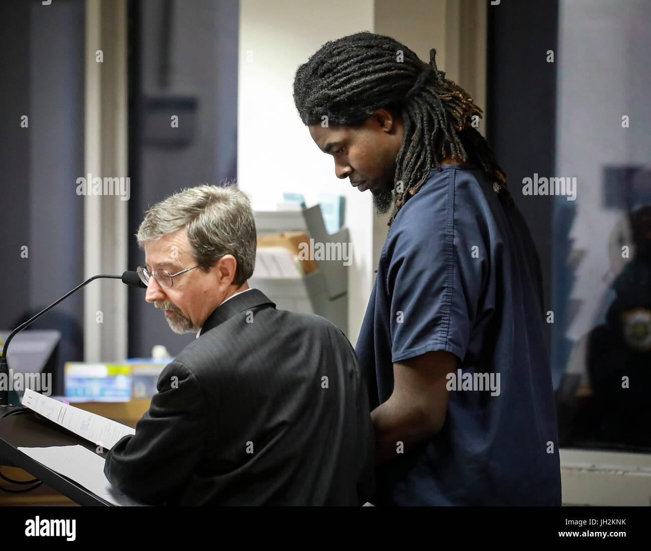 Florida, USA. 12th July, 2017. Mcintosh Pierre-Paul, 25, of Lake Worth ...