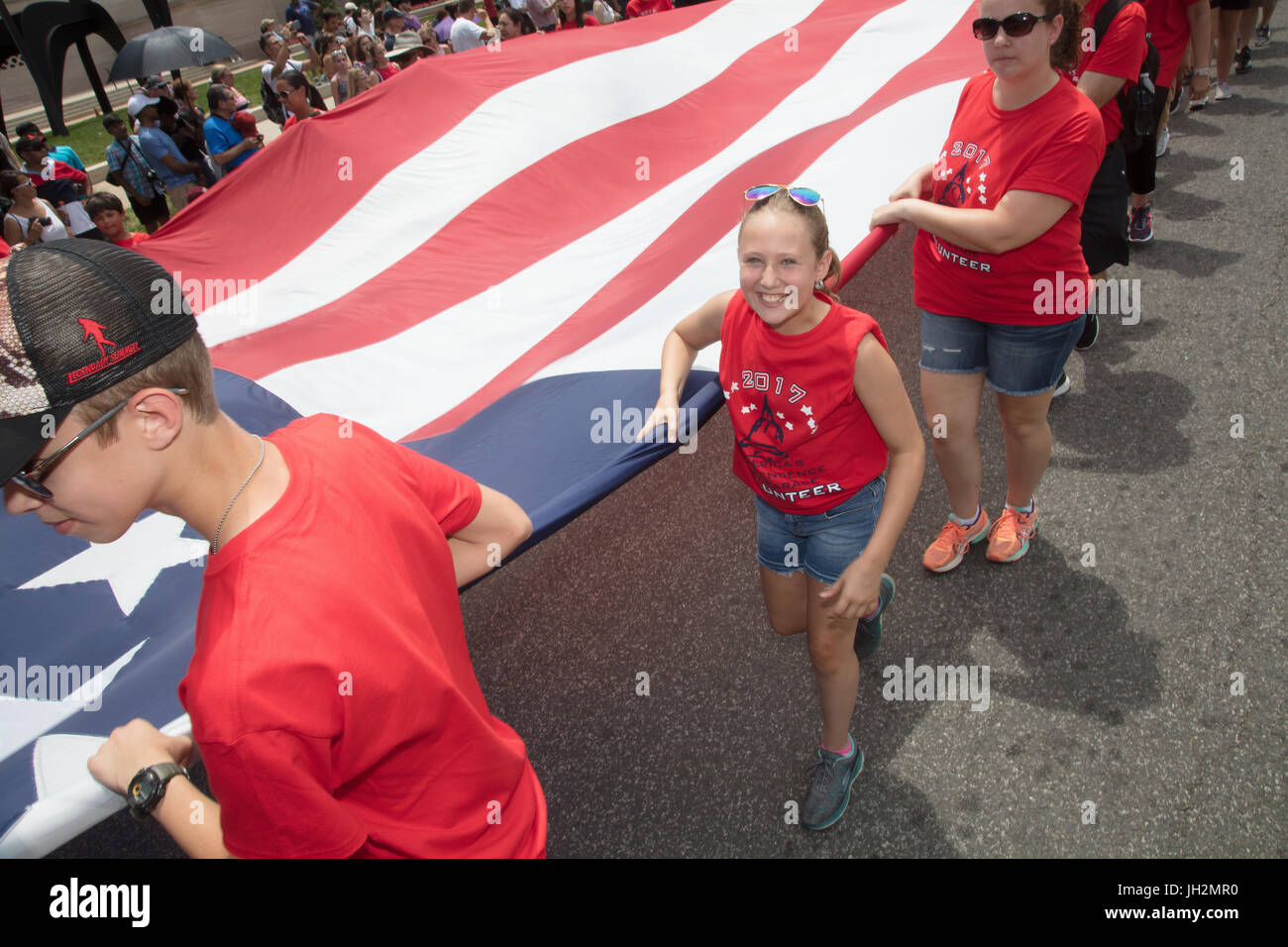 The U.S. Customs and Border Protection (CBP) Explorers march in the ...