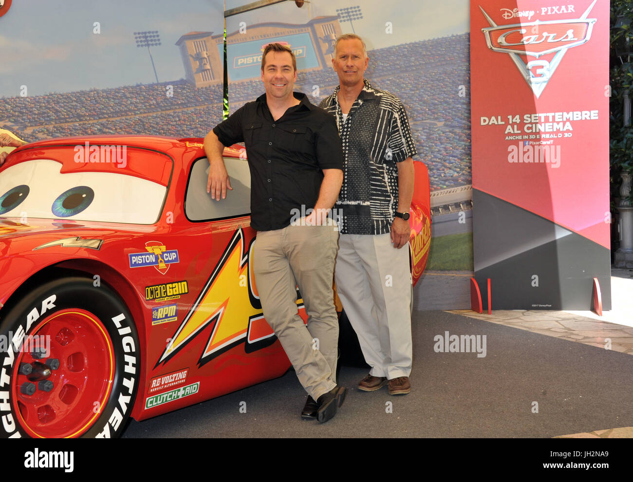 Roma, Photocall "Cars 3 " . Pictured : Brian Fee; Kevin Reher Stock ...