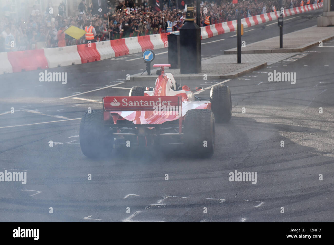 London, UK. 12th July, 2017. Drivers parade. Formula 1 Live London in ...
