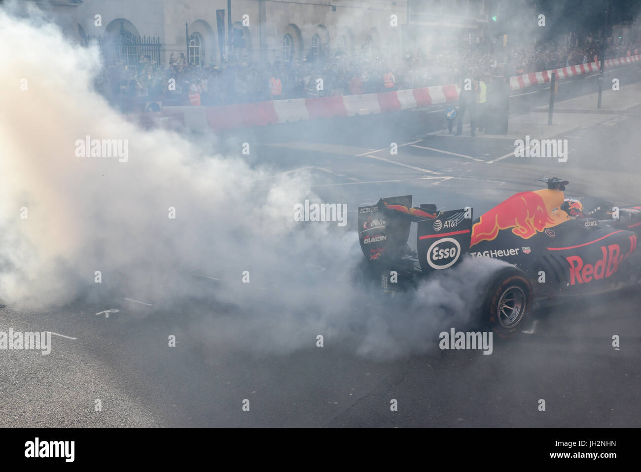 London, UK. 12th July, 2017. Drivers parade. Formula 1 Live London in ...