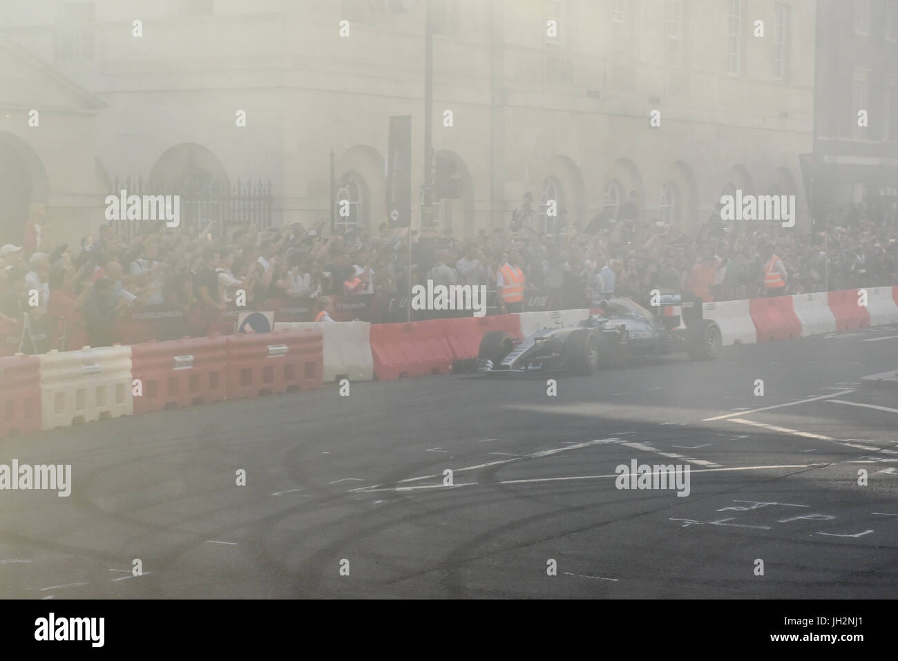 London, UK. 12th July, 2017. Drivers parade. Formula 1 Live London in ...