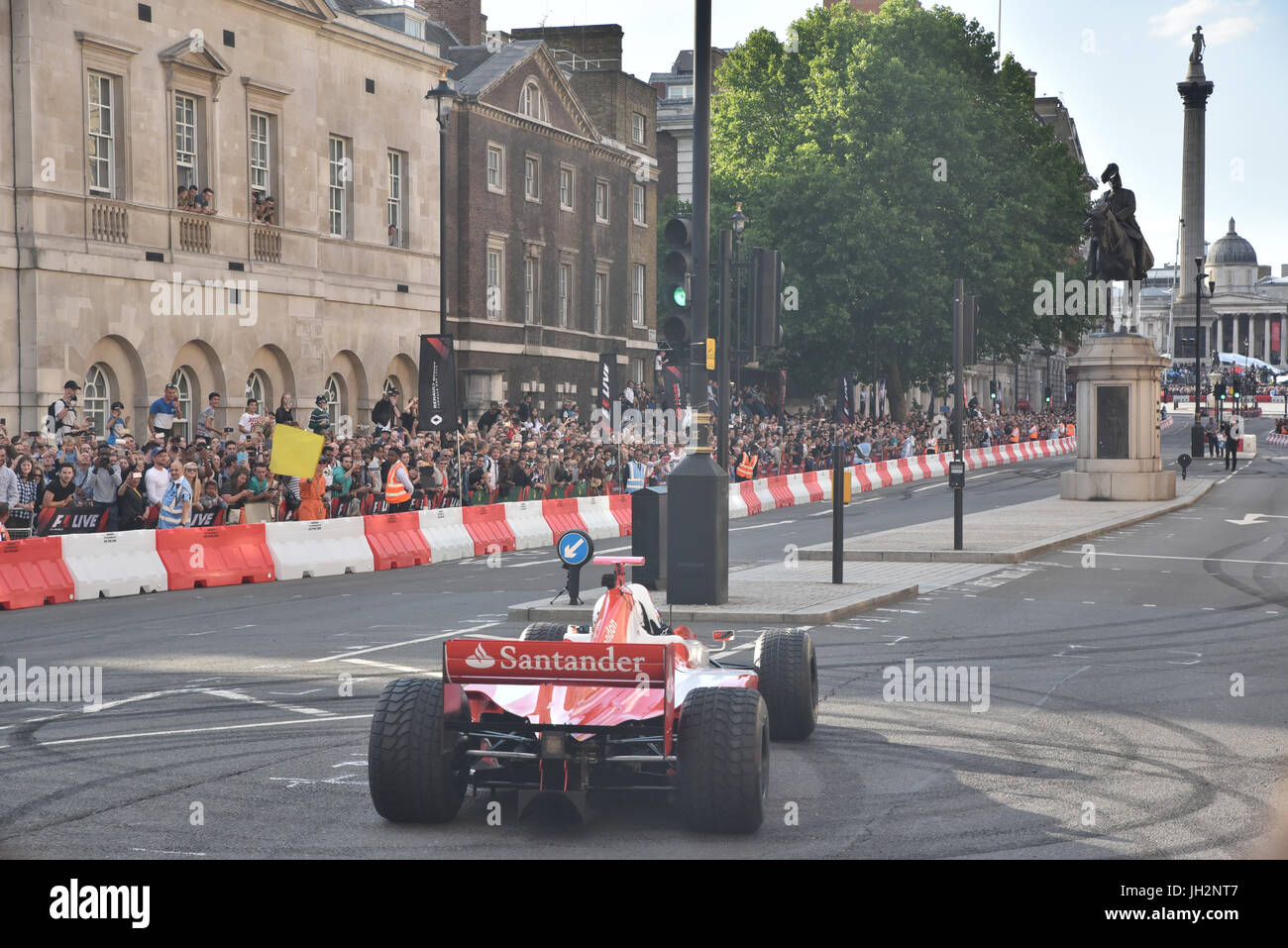 London, UK. 12th July, 2017. Drivers parade. Formula 1 Live London in ...