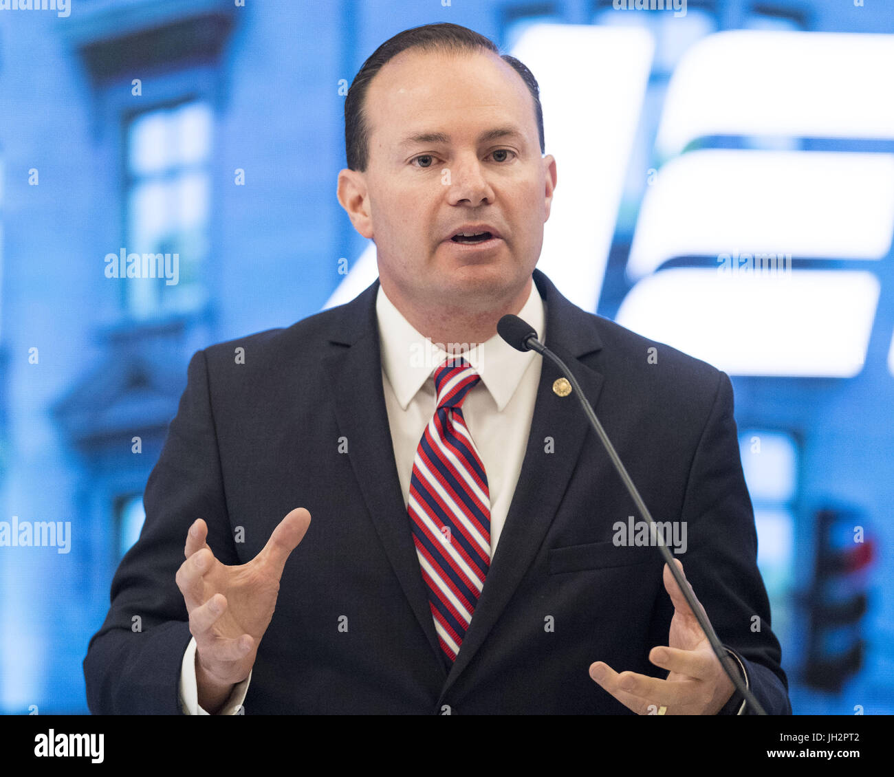 Washington, DC, USA. 12th July, 2017. Senator MIKE LEE at the American ...