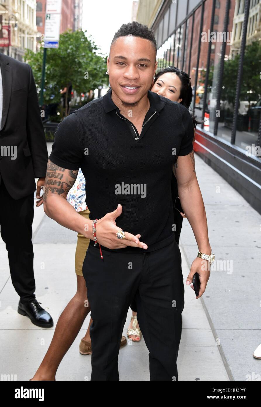 New York, NY, USA. 12th July, 2017. Rotimi Akinosho, out promoting ...