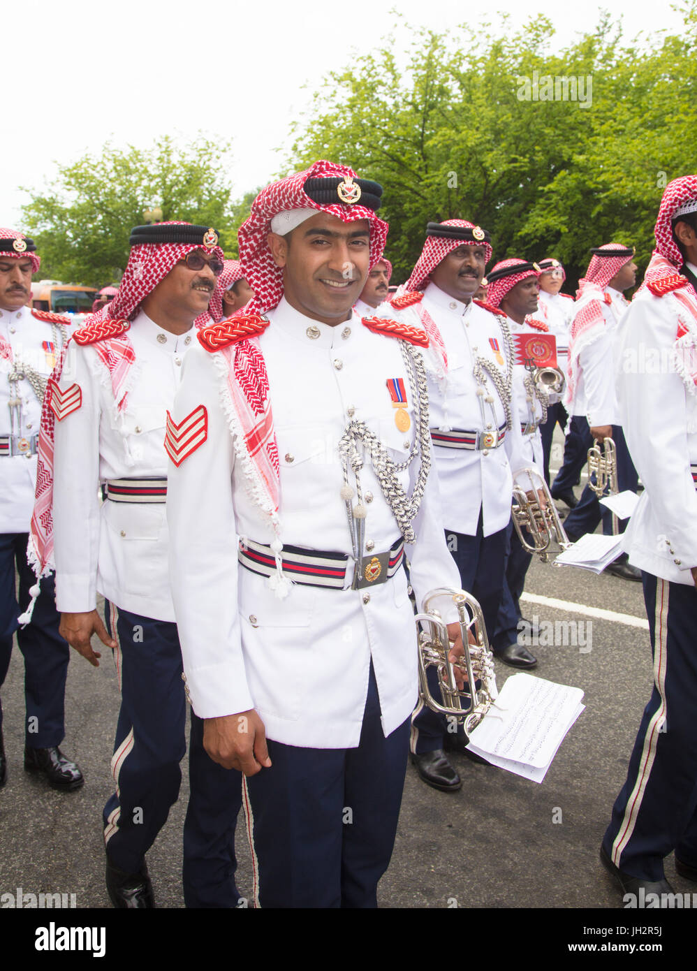 The police band of the Interior Ministry of the Kingdom of Bahrain ...