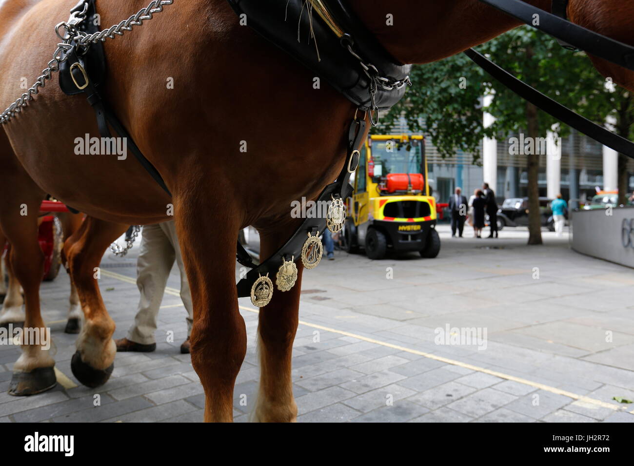 London, UK. 12th Jul, 2017. At the City of London Guildhall yard ...