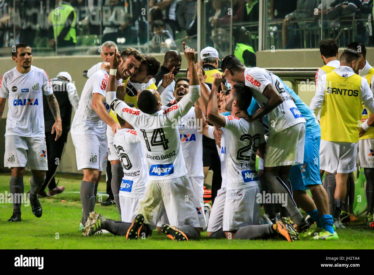 Belo Horizonte, Brazil. 12th July, 2017. MG x Santos, a match valid for ...