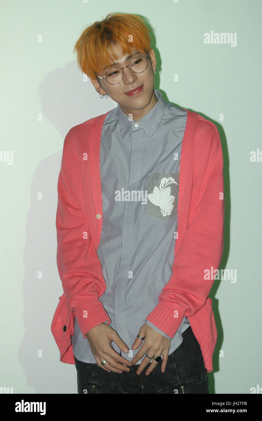 S. Korean rapper Zico Zico, a member of South Korean boy group Block B, poses for a photo during ...