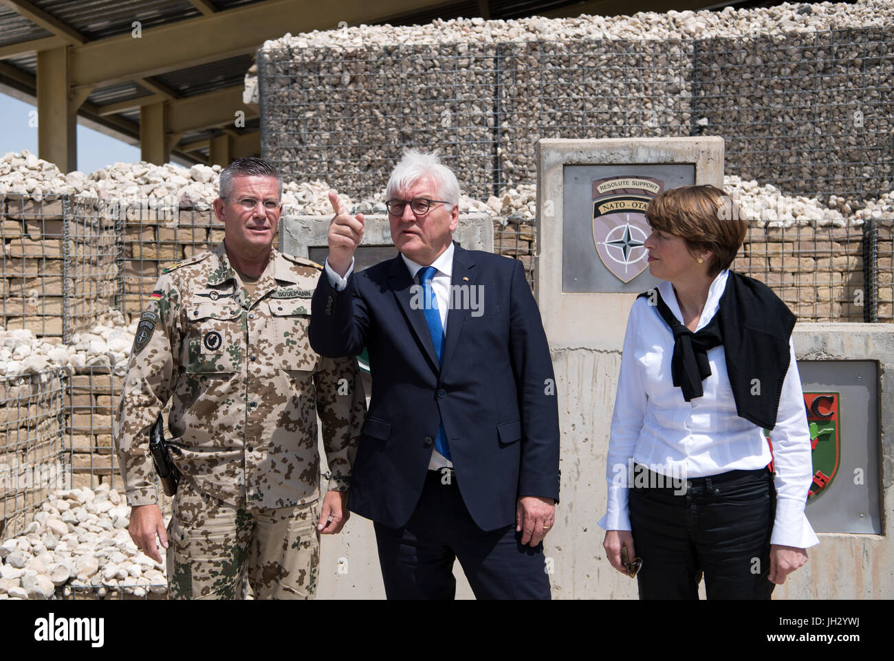 Mazar-i-Sharif, Afghanistan. 13th July, 2017. German President Frank ...