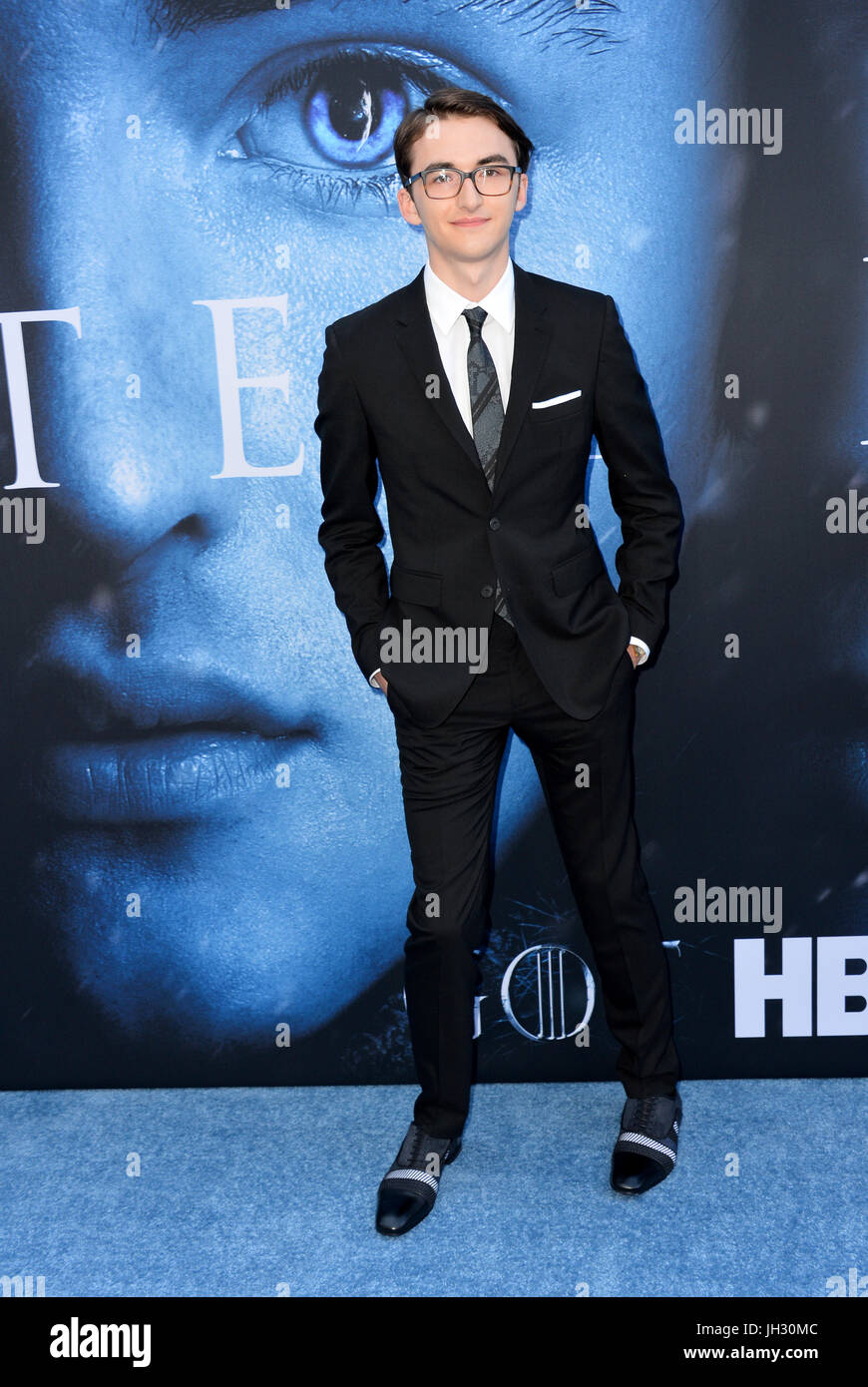 Los Angeles, USA. 12th July, 2017. Actor Isaac Hempstead Wright at the ...