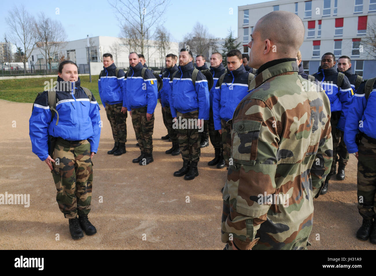 One week with the trainees of French National Gendarmerie Reserve, Lyon ...